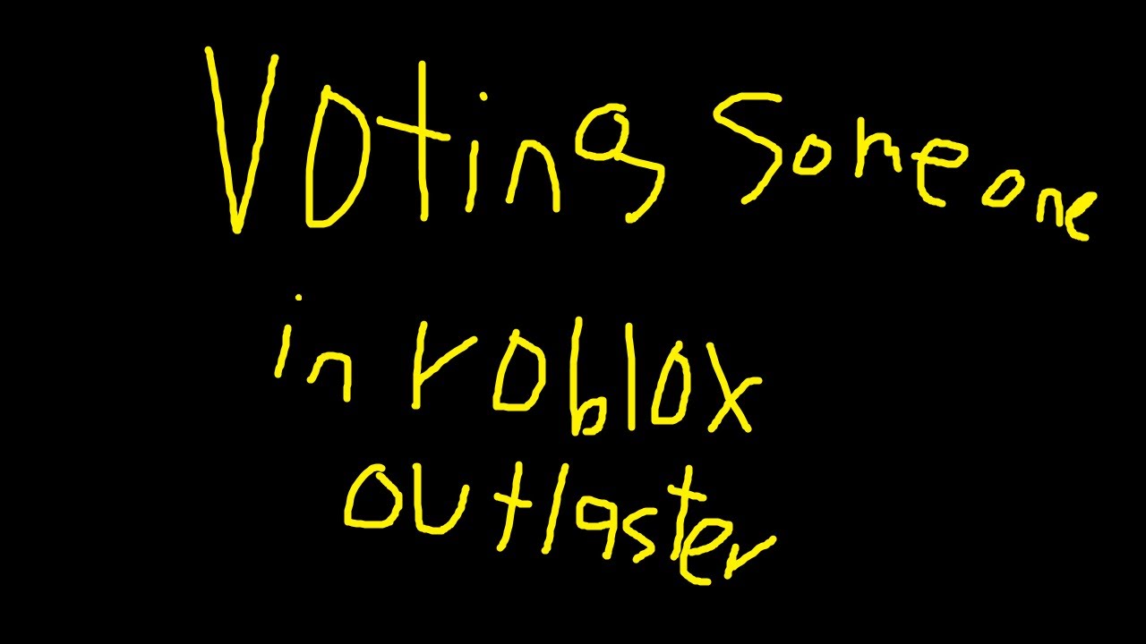 Roblox Outlaster Voting someone - YouTube