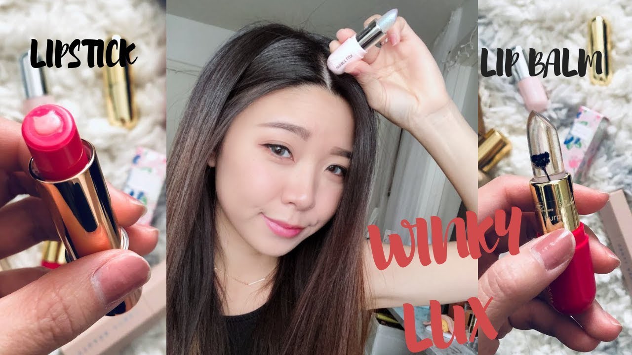 美翻了的护唇膏跟唇膏!? 少女心的你一定要看| WINKY LUX SUPER PRETTY LIPSTICK & LIPBALM - YouTube