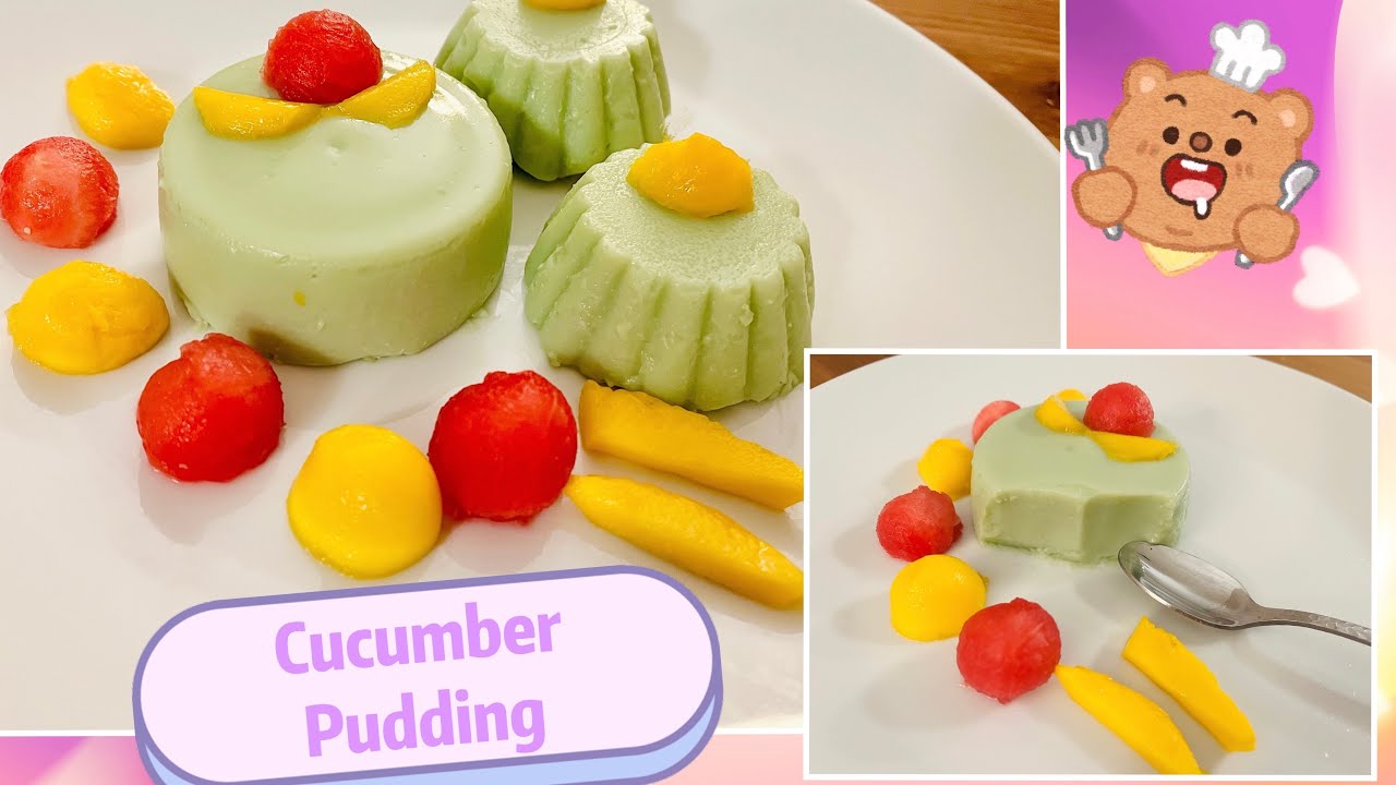 Cucumber Pudding- Healthy Delicious Sweet and Soft- Without gelatin ...
