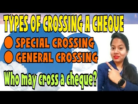 Types of crossing of Cheque || special & general crossing || Who may ...