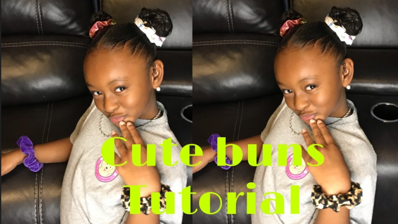Cute buns tutorial!!!! - YouTube
