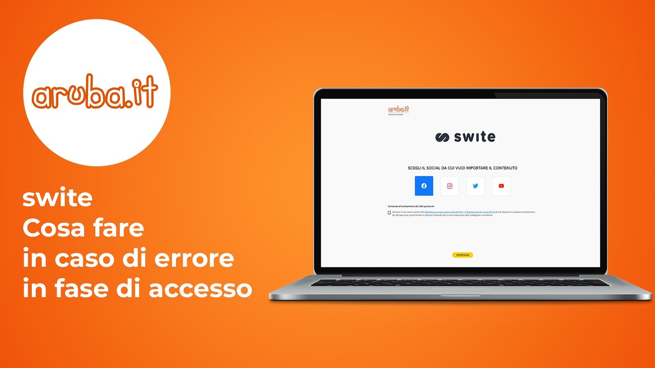 Errori comuni in fase di accesso a Swite - Guida - YouTube