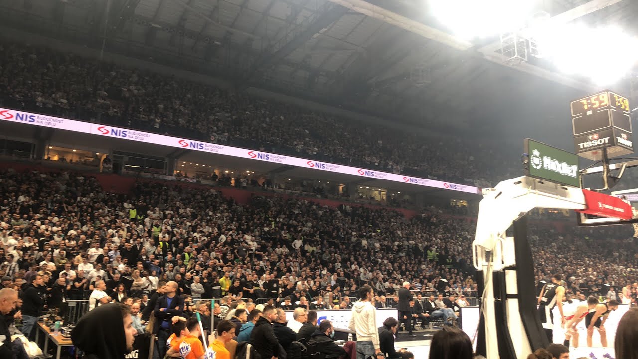 Partizan - Crvena zvezda navijaci i atmosfera | Evroliga - YouTube