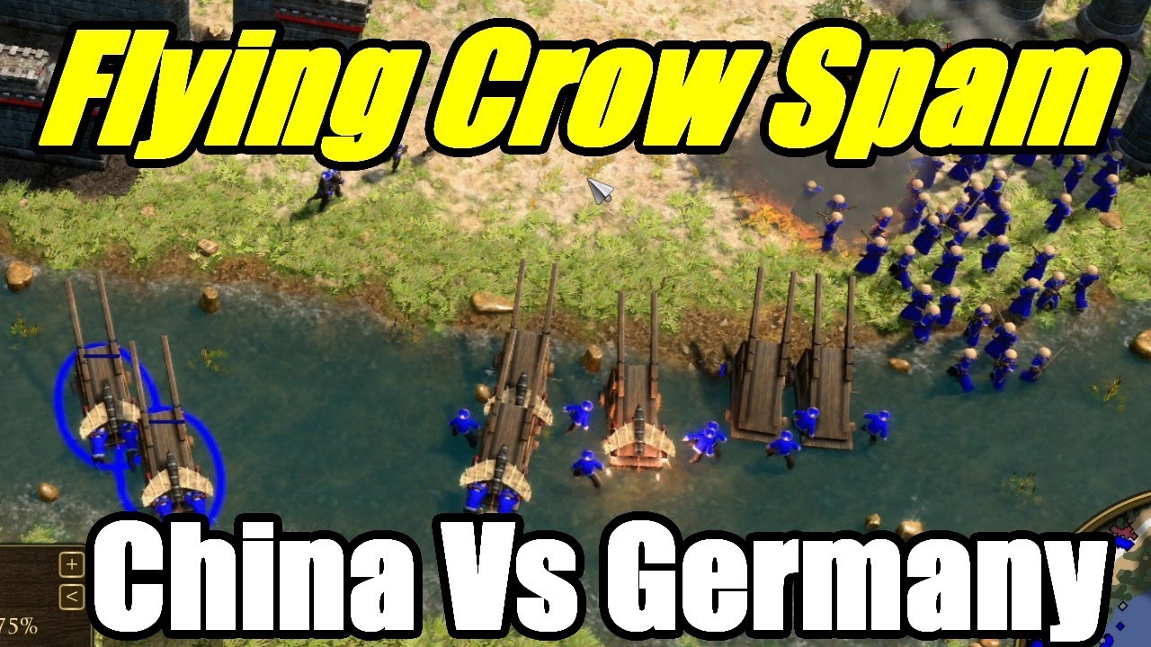 Flying Crow Vs Heavy Cannon China Vs Germany Age Of Empires 3 - YouTube
