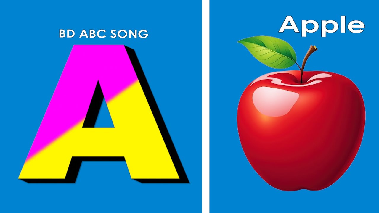a for apple b for bat | alphabet song for kids - YouTube