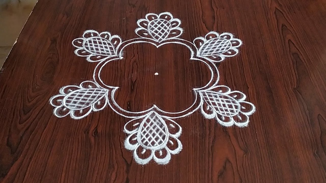 Simple (3) Dot's... daily kolams - YouTube
