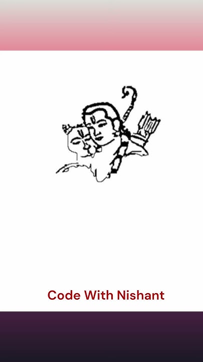 Design Lord Ram and Hanuman ji ! Crazy Code That Will Blow Your Mind! # ...