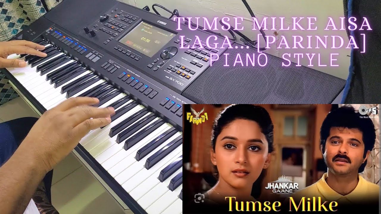 Tumse Milke Aisa Laga Tumse | PARINDA [1989] on Keyboard/Piano Cover ...