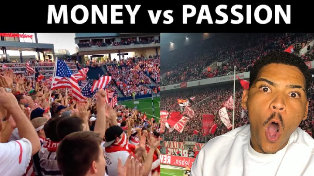 Football Fans and Atmosphere USA vs Europe Reaction - YouTube