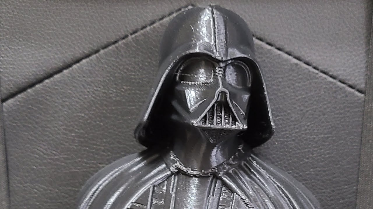 3D Printing : Darth Vader Bust using Anycubic Black PLA - YouTube