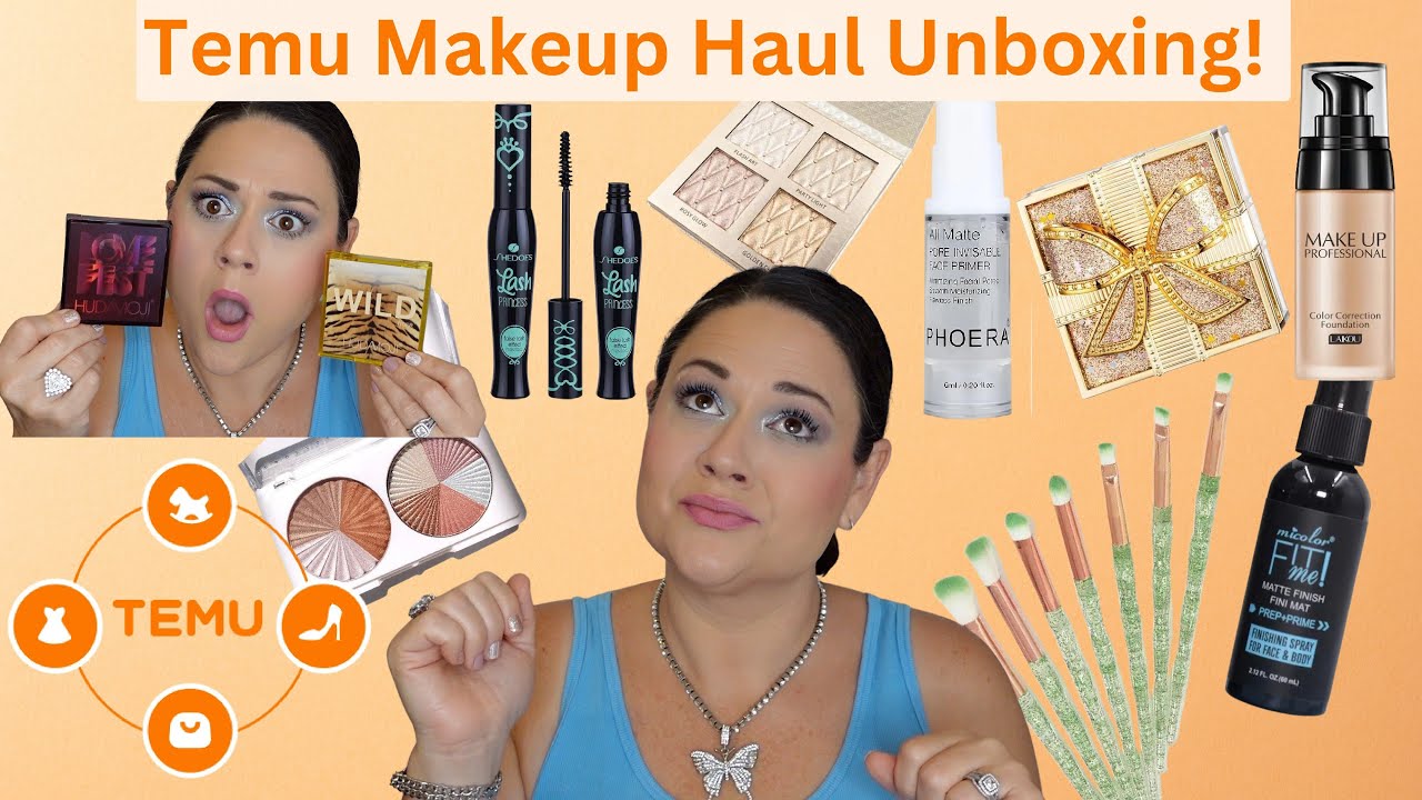 Temu Makeup Haul! Unboxing W/ Prices! You Won't Believe This! Knockoffs ...