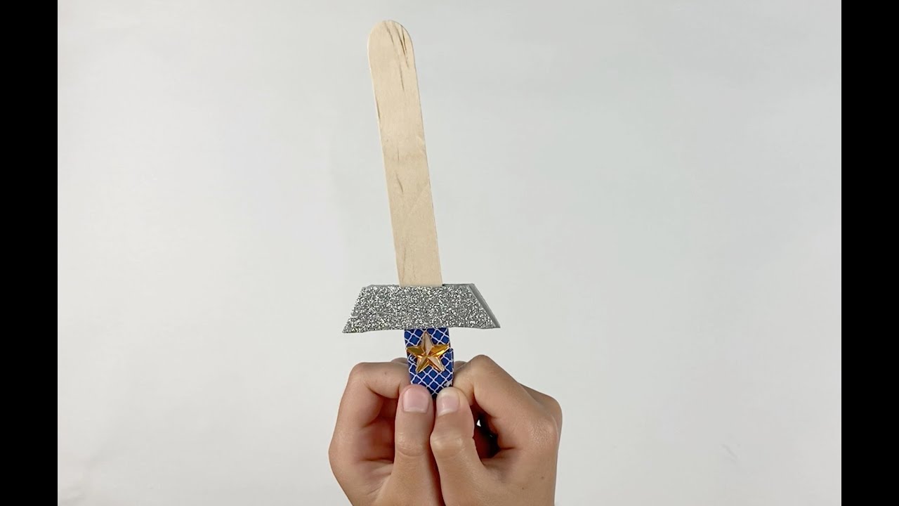 3CK Popsicle Sword Craft 7/5/2020 - YouTube