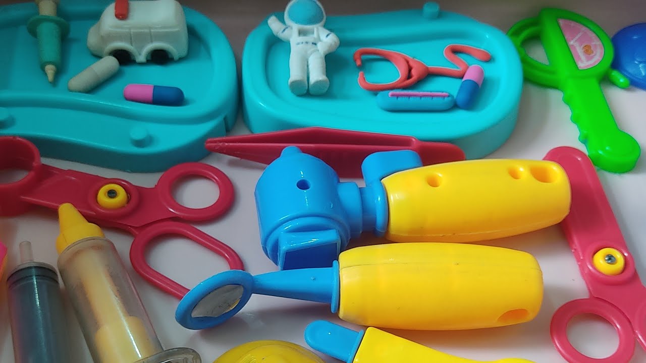 9 Minutes Satisfying With Unboxing blue doctor play set !ASMR !Review ...