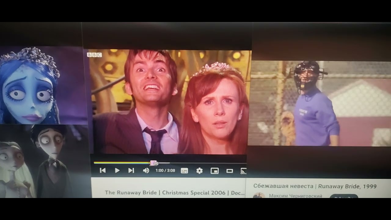 doctor who Donna corpse bride runaway bride 1999 cricket ball - YouTube