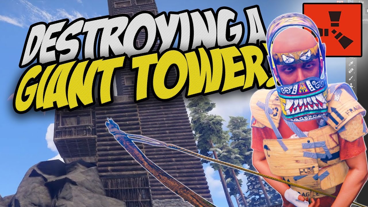 BREAKING INTO A GIANT TOWER! - Rust Solo Survival Gameplay - YouTube