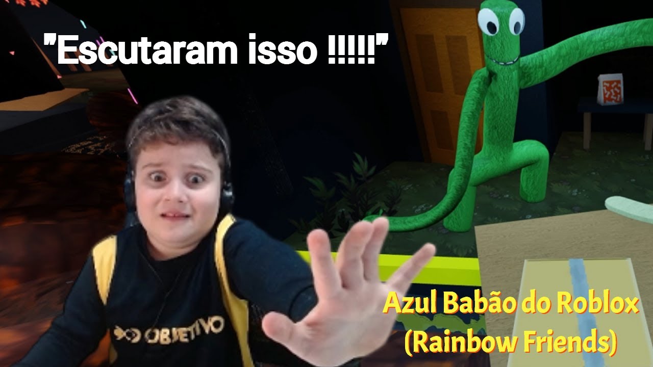 CONSEGUI ME ESCONDER DO AZUL BABÃO NO ROBLOX!! (Rainbow Friends) - YouTube