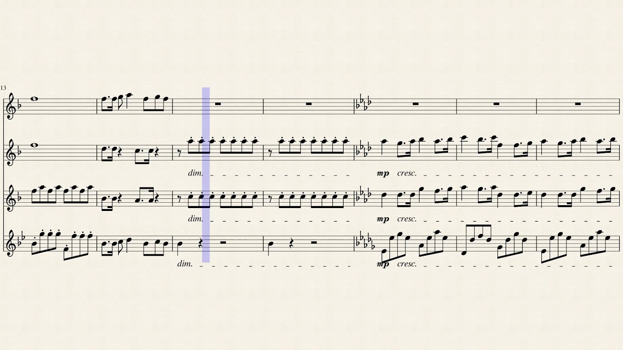 Green Greens | Kirby's Dream Land - Flute Quartet Arrangement Sheet ...
