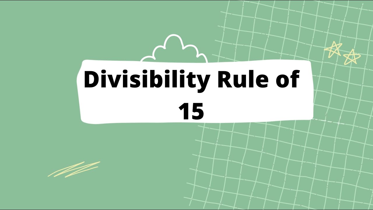 Divisibility Rule of 15 | Maths Trick | My School - YouTube