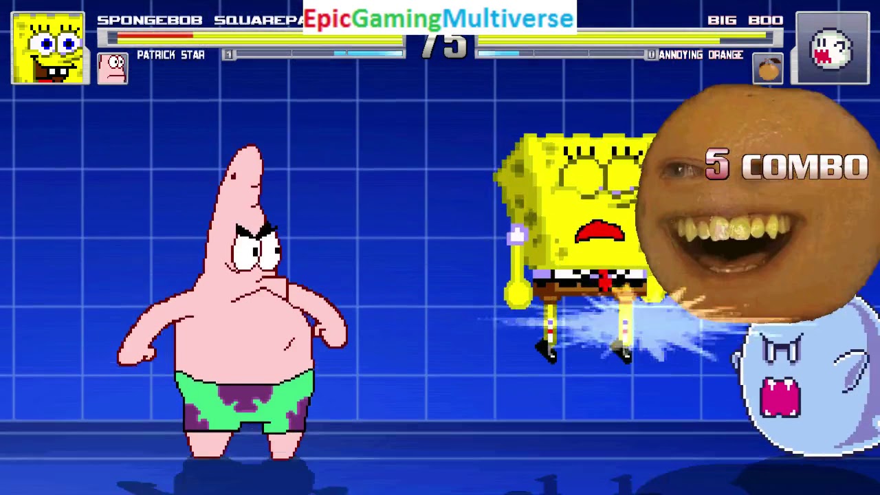 SpongeBob SquarePants And Patrick Star VS Boo The Ghost And Annoying ...