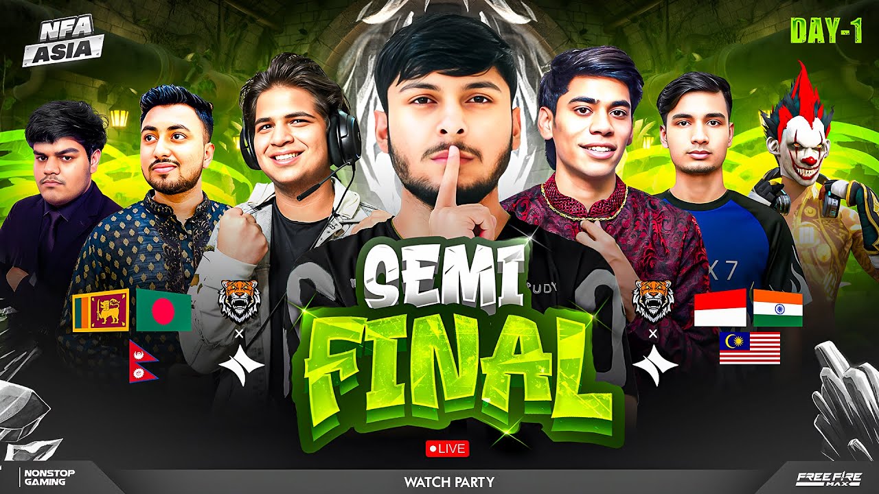NFA ASIA CUP SEMI FINAL DAY-1 🔥🏆 || NG vs ZM vs NXT vs XT vs APX vs RNA ...