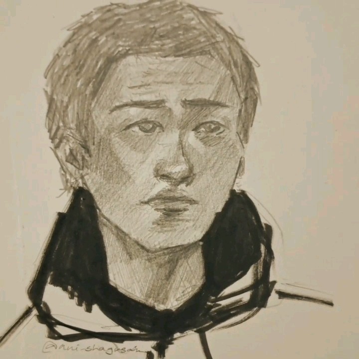 how I draw faces .. #sketchbookidea #sketch##sketching#art #tutorial # ...