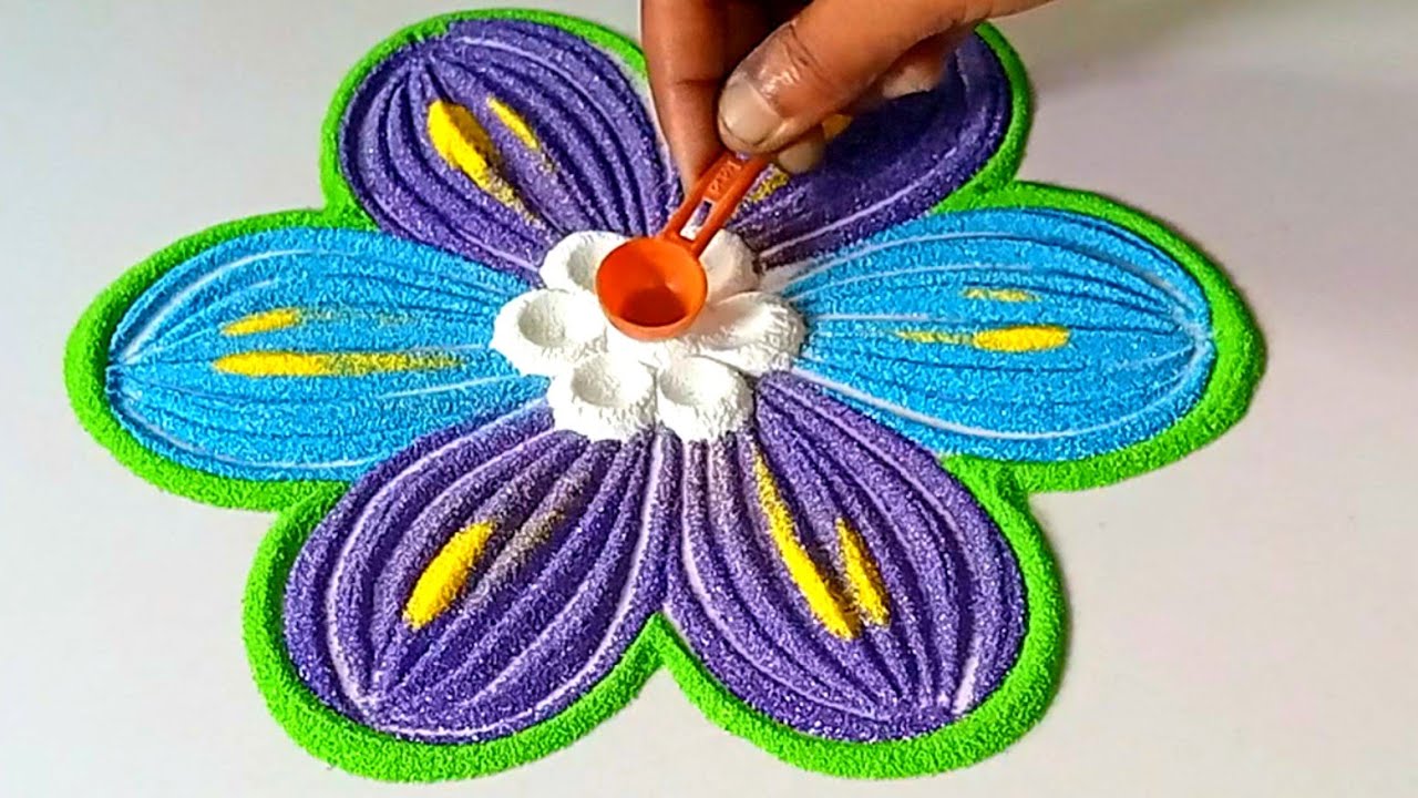 Super Excellent Rangoli ️💐 ️Creative Rangoli ️💐 ️Trending Rangoli ️💐 ...