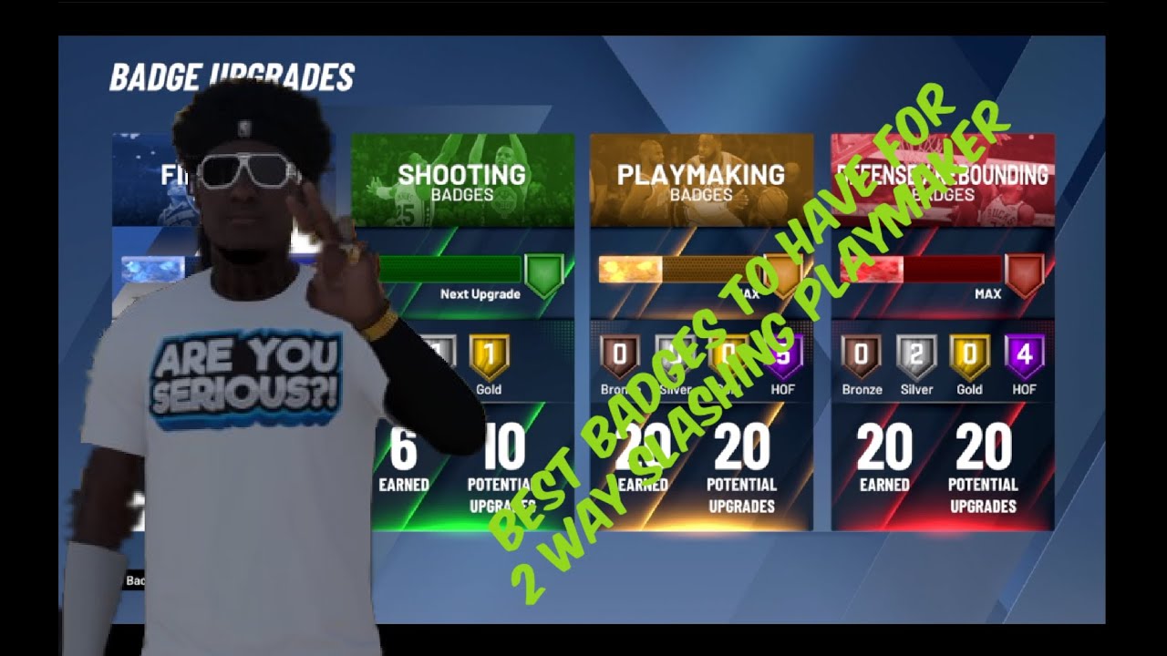 THE MOST PERFECT BADGES FOR 2-WAY SLASHING PLAYMAKER BUILD - YouTube