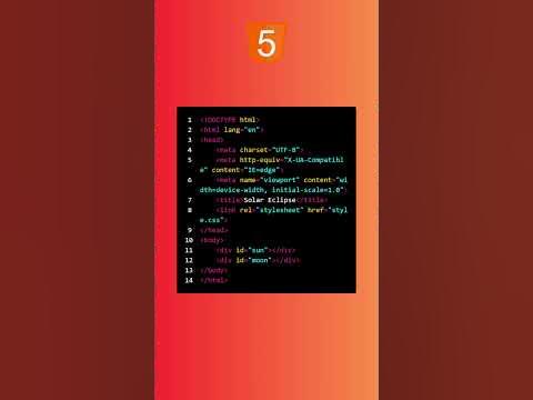 Solar Eclipse | HTML + CSS - YouTube