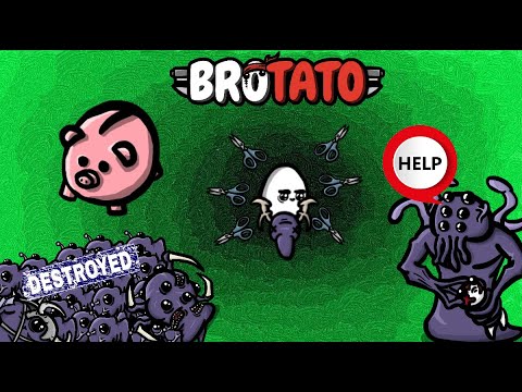 Brotato Crazy Scissors Build...Cut Them Open For Science ! - YouTube