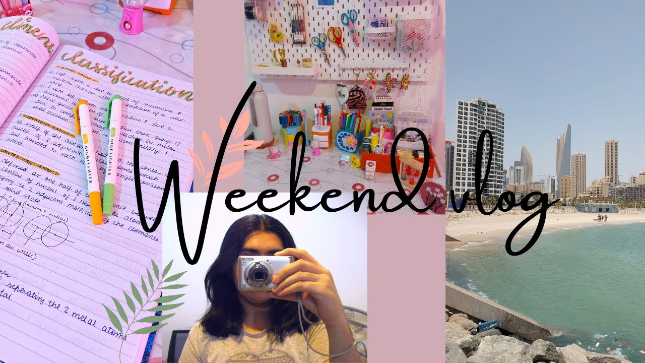 Weekend vlog | Productive weekend | Schoolwork | Aesthetic | Travel ...