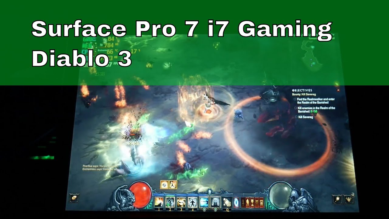Surface Pro 7 i7 Gaming - Diablo 3 - YouTube