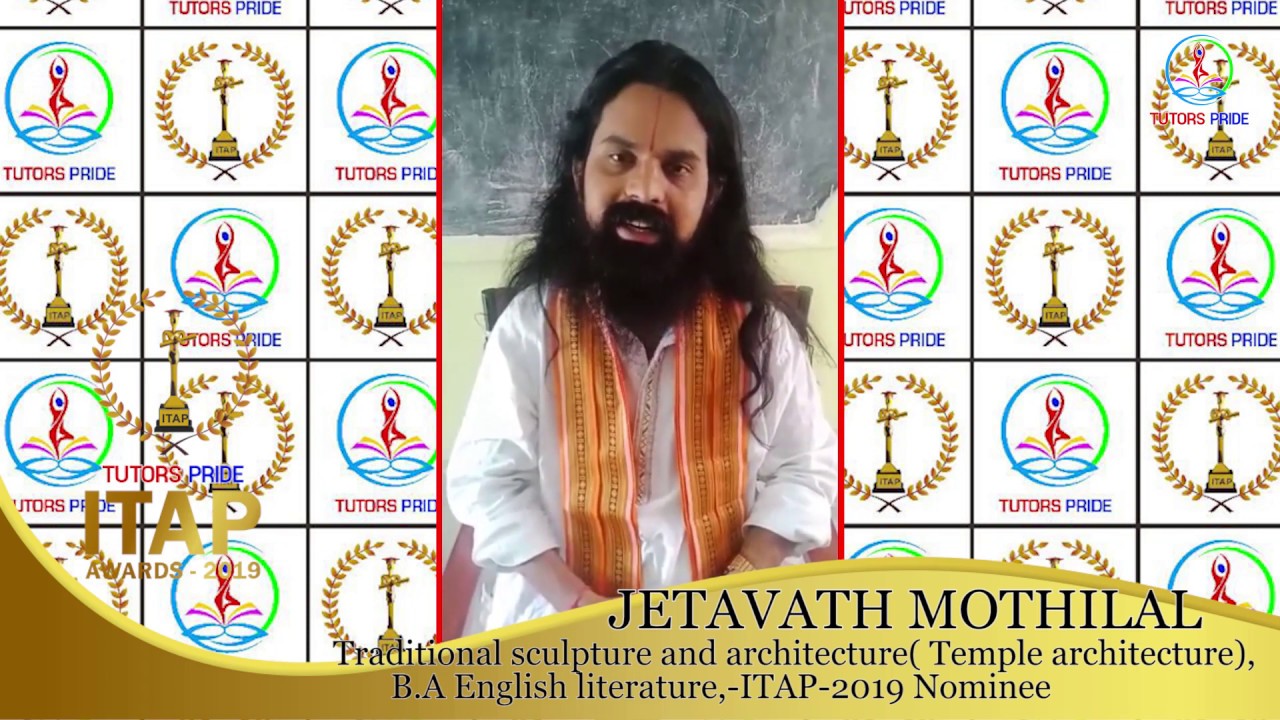 Ideal Teaching Awards Programme -ITAP-2019 Nominee JETAVATH MOTHILAL ...