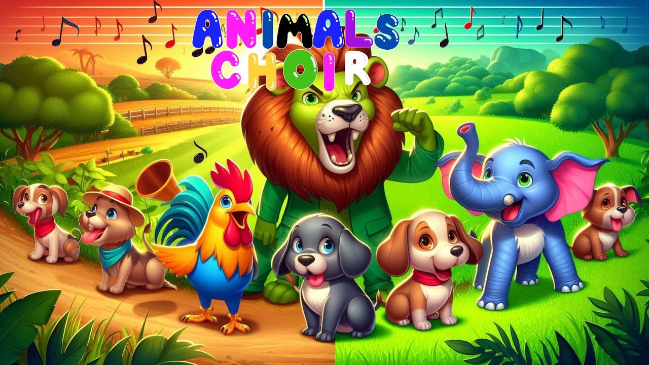 "Animal Choir: Farm & Jungle Sounds Sing-Along! 🐔🐄🦁" - YouTube