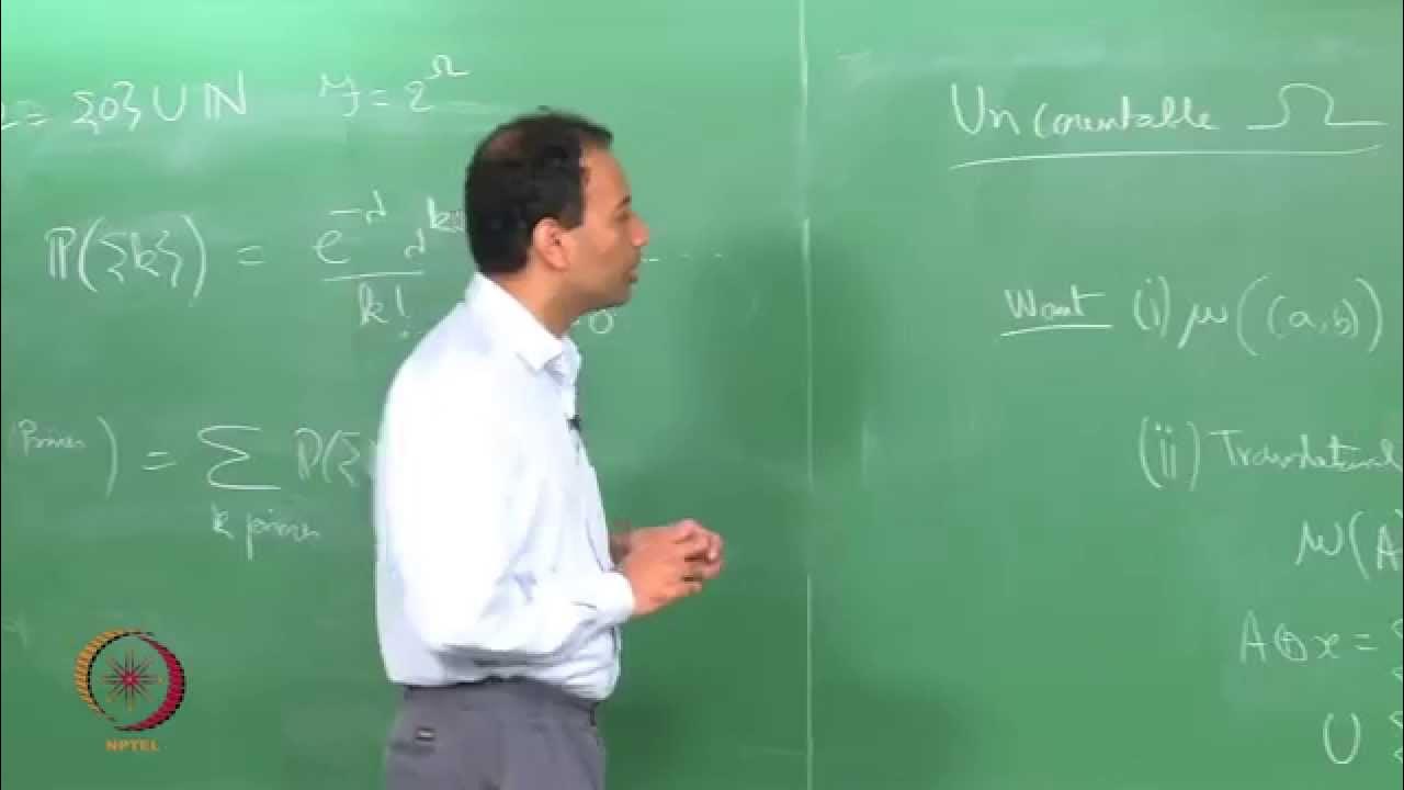 Mod-01 Lec-07 DISCRETE PROBABILITY SPACES - YouTube