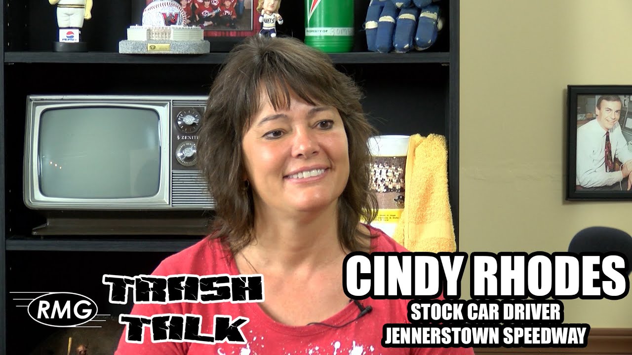 RMG'S TRASH TALK 16-12 Stock Car Driver Cindy Shaulis Rhodes - YouTube