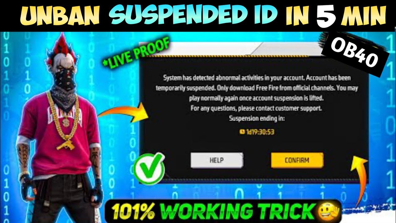 Recover suspended freefire ID in 5 minutes| How to unban suspended FF ...