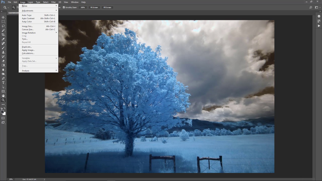 Color Infrared Channel Swap in Photoshop - YouTube