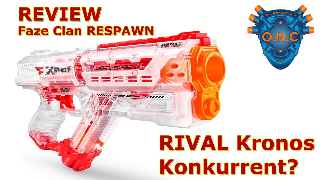 Xshot Faze Clan Respawn - durchsichtige Rival! Unboxing, Review und ...