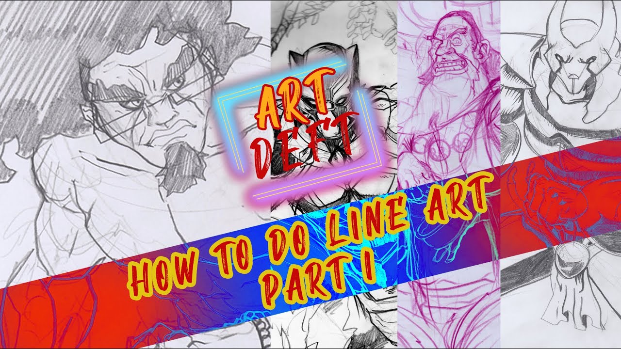 HOW TO DO LINE ART part 1 - YouTube