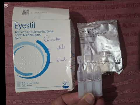 Suni gözyaşı olarak da nitelendirilen Eyestil göz damlası kuru göz rahatsızlığından kullanılır#ilaç