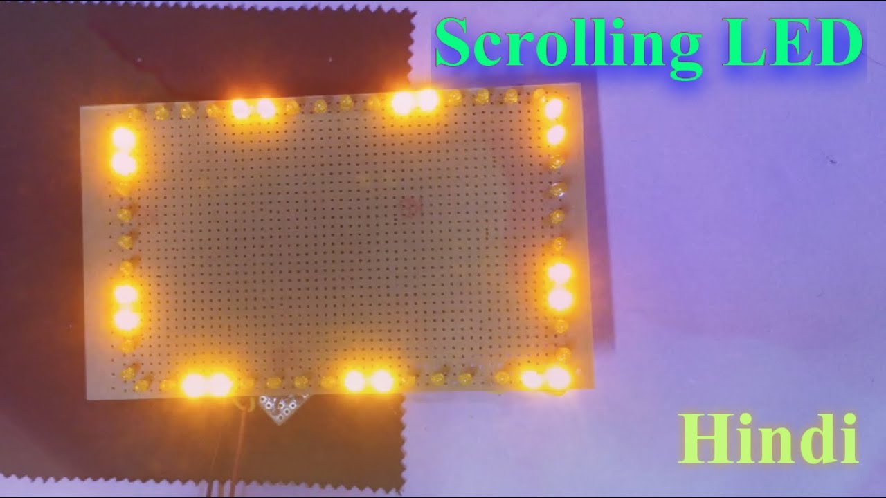 Led Decoration Scrolling Effect with CD4017 and NE555 IC details ...