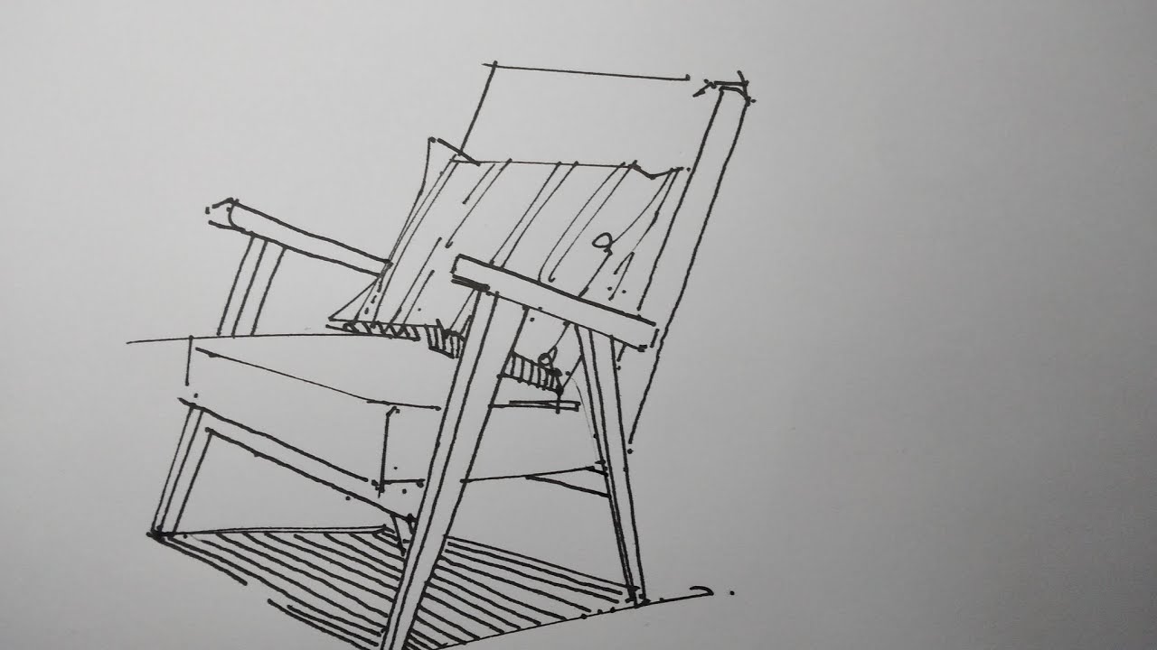 How to Draw Modern chair - YouTube