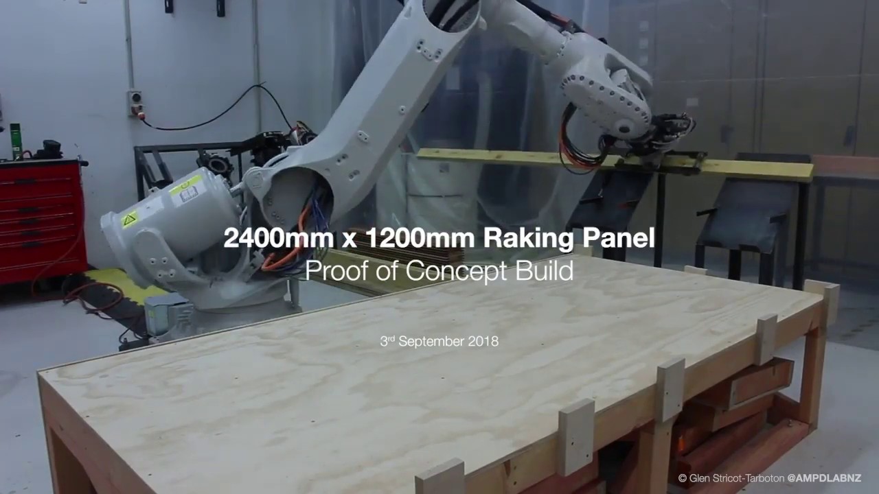 Autonomous Robotic Timber Panel - YouTube