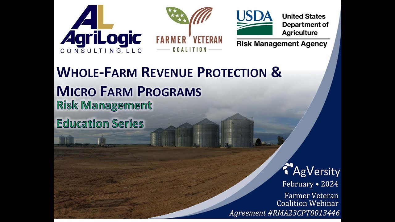 AgriLogic Whole Farm Revenue and Micro Farm Insurance Programs - YouTube