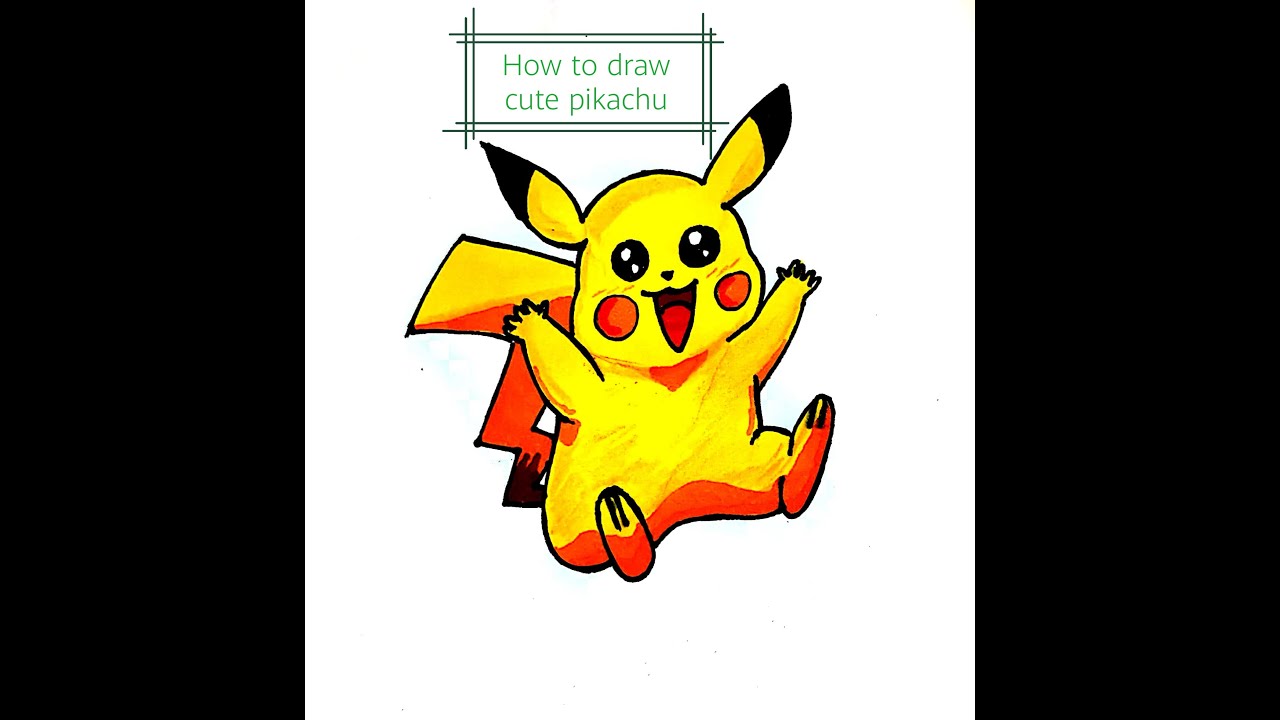 How to draw cute pikachu step by step #pikachu#ShoAnto - YouTube