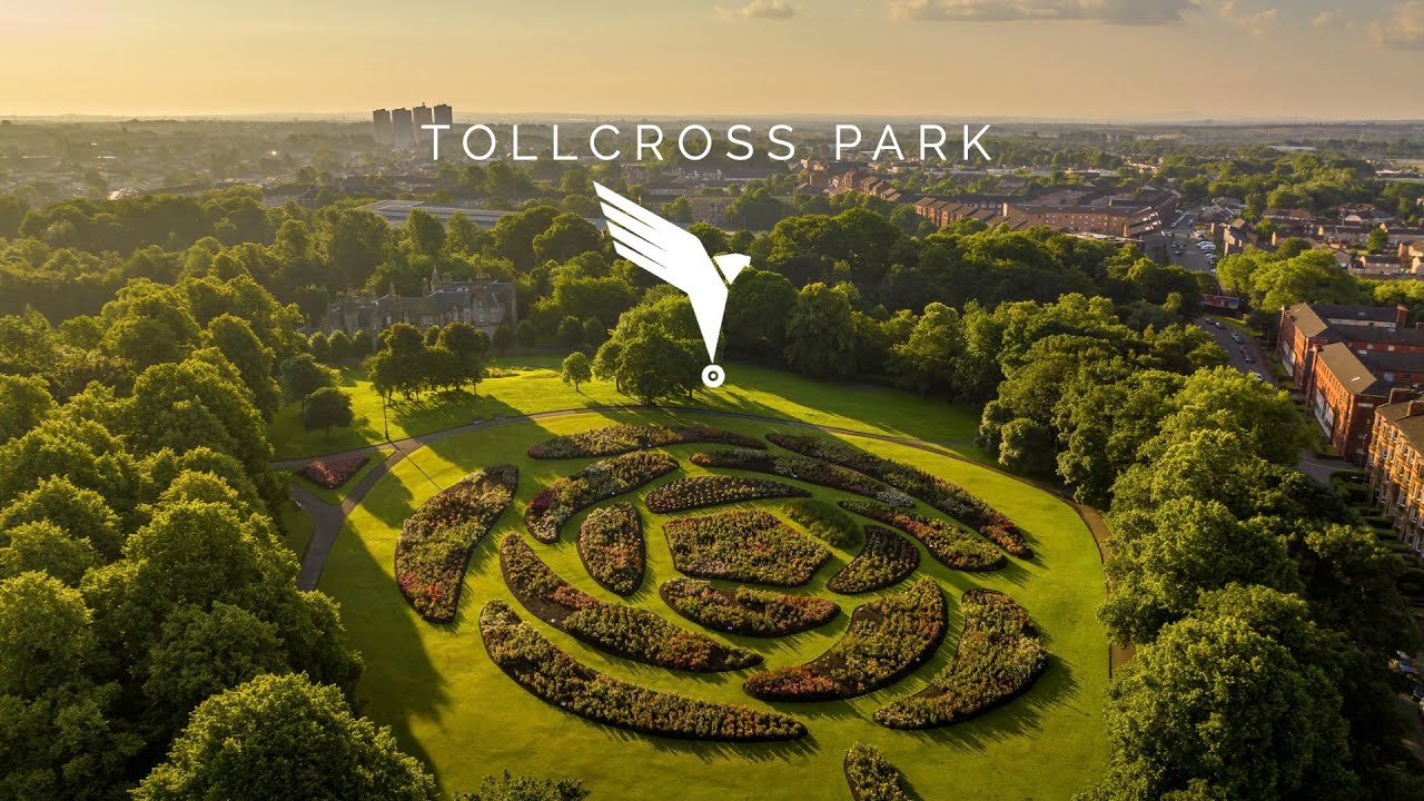 Tollcross Park Summer 23 Flyover - YouTube