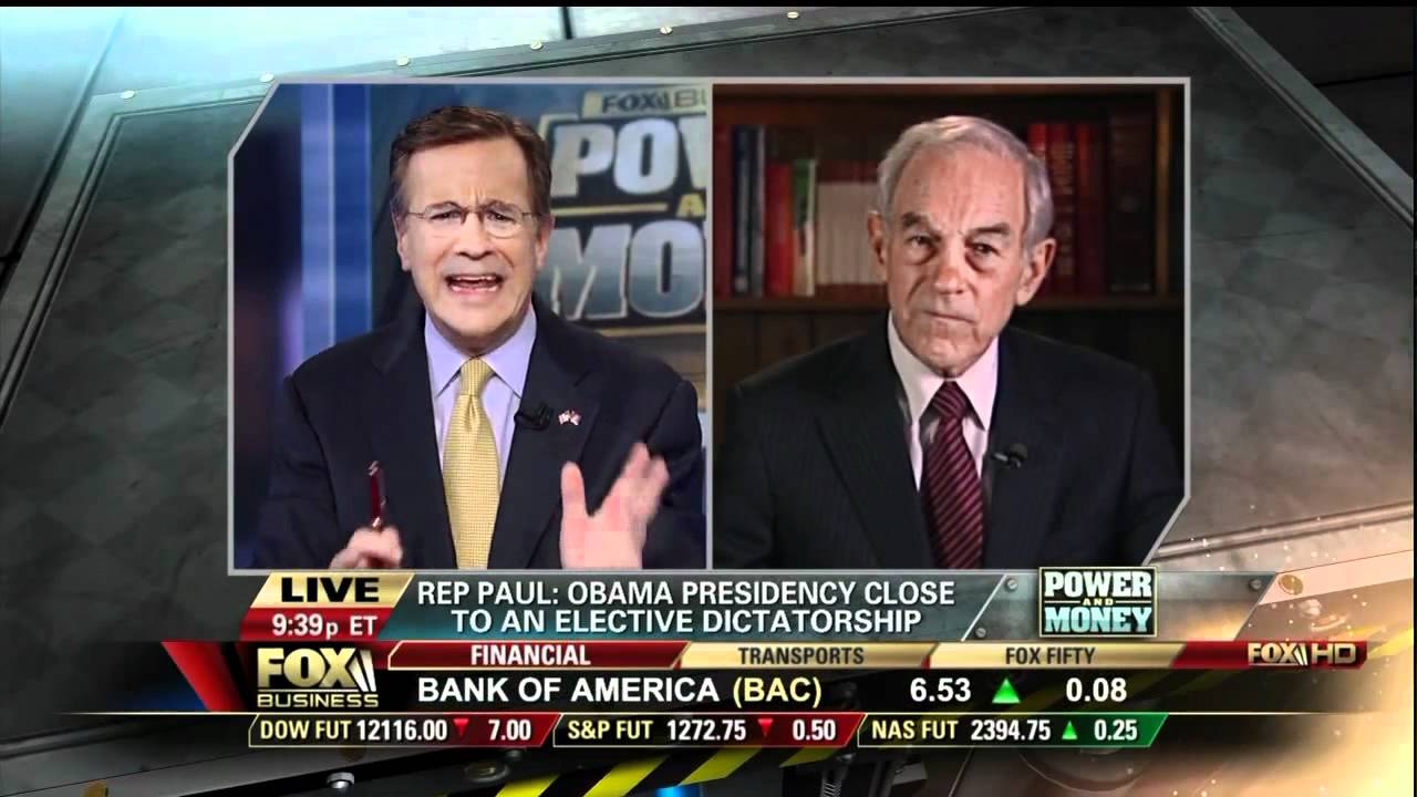 Ron Paul on Fox Business w/ David Asman 11-8-11 - YouTube