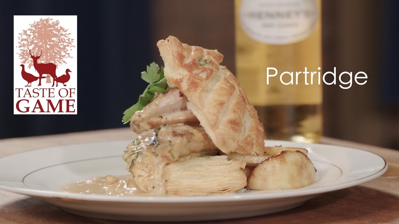 Partridge in perry sauce with spinach and roast pears - YouTube