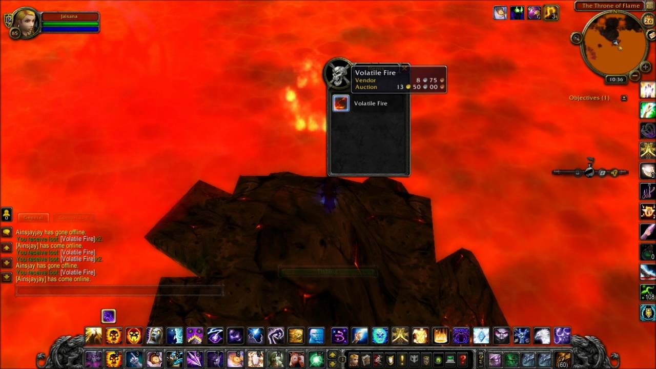 Volatile Fire Farming Mt Hyjal Instructions 3000 gold per-hour - YouTube