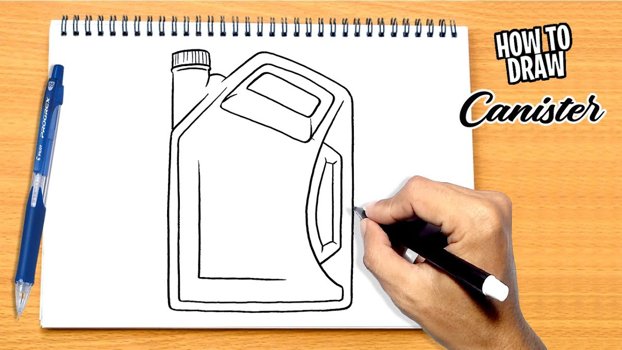 How to draw Canister - YouTube